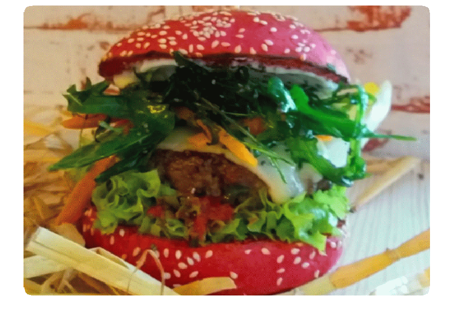 Burgerie Berlin Prenzlauer Berg, Burger vom Lavastein